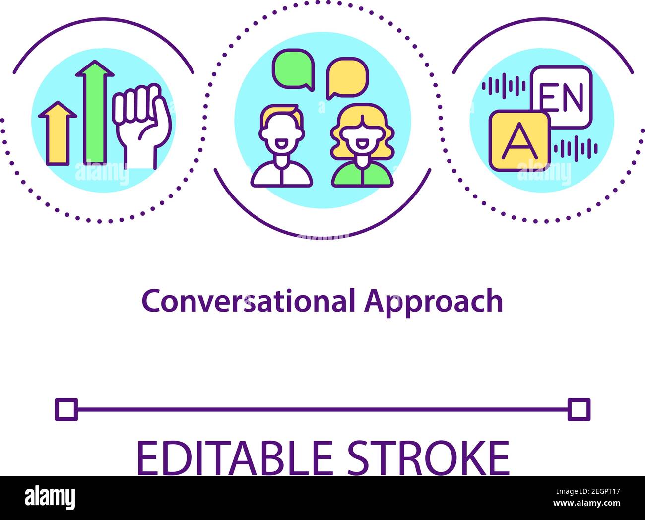 Conversational approach concept icon Stock Vector Image & Art - Alamy