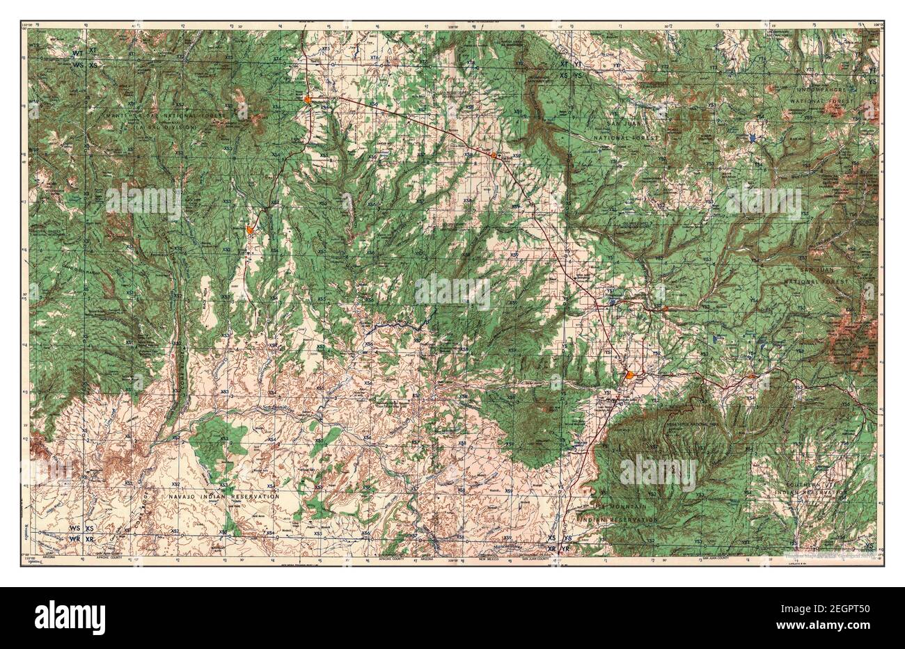 Cortez, Colorado, map 1958, 1:250000, United States of America by ...