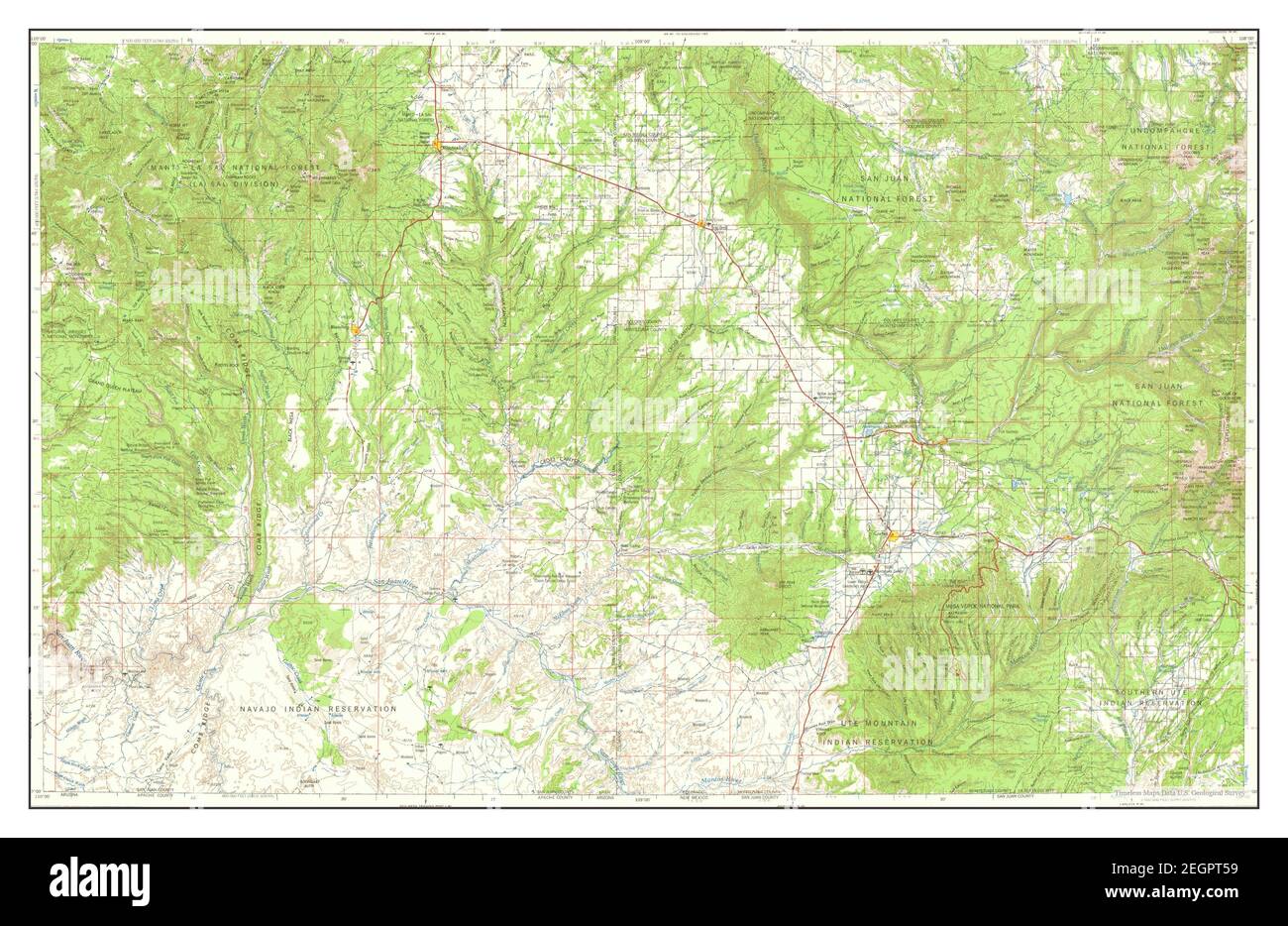 Cortez, Colorado, map 1959, 1:250000, United States of America by ...