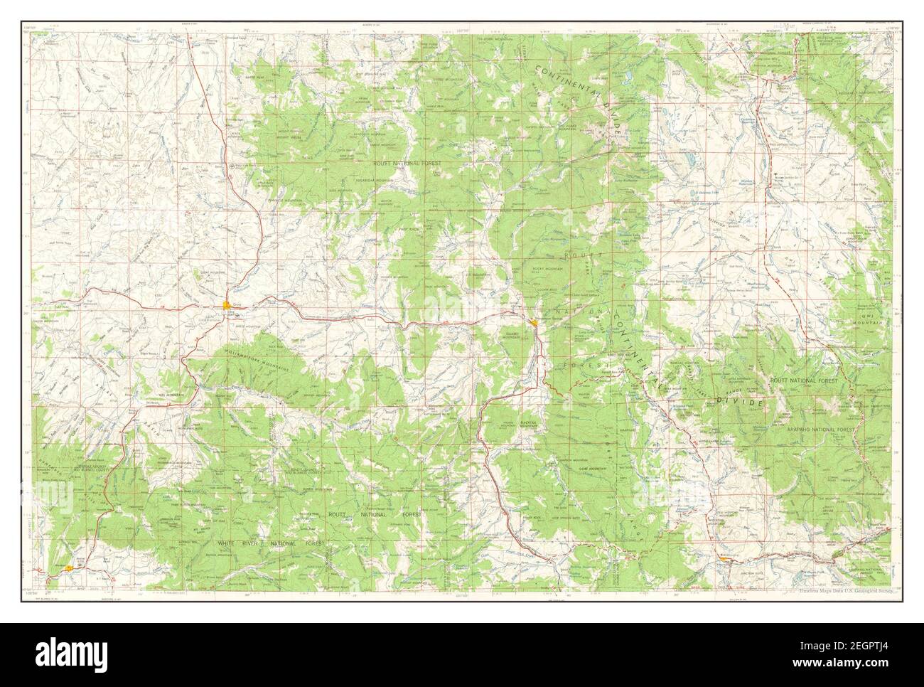 Craig colorado map hi-res stock photography and images - Alamy