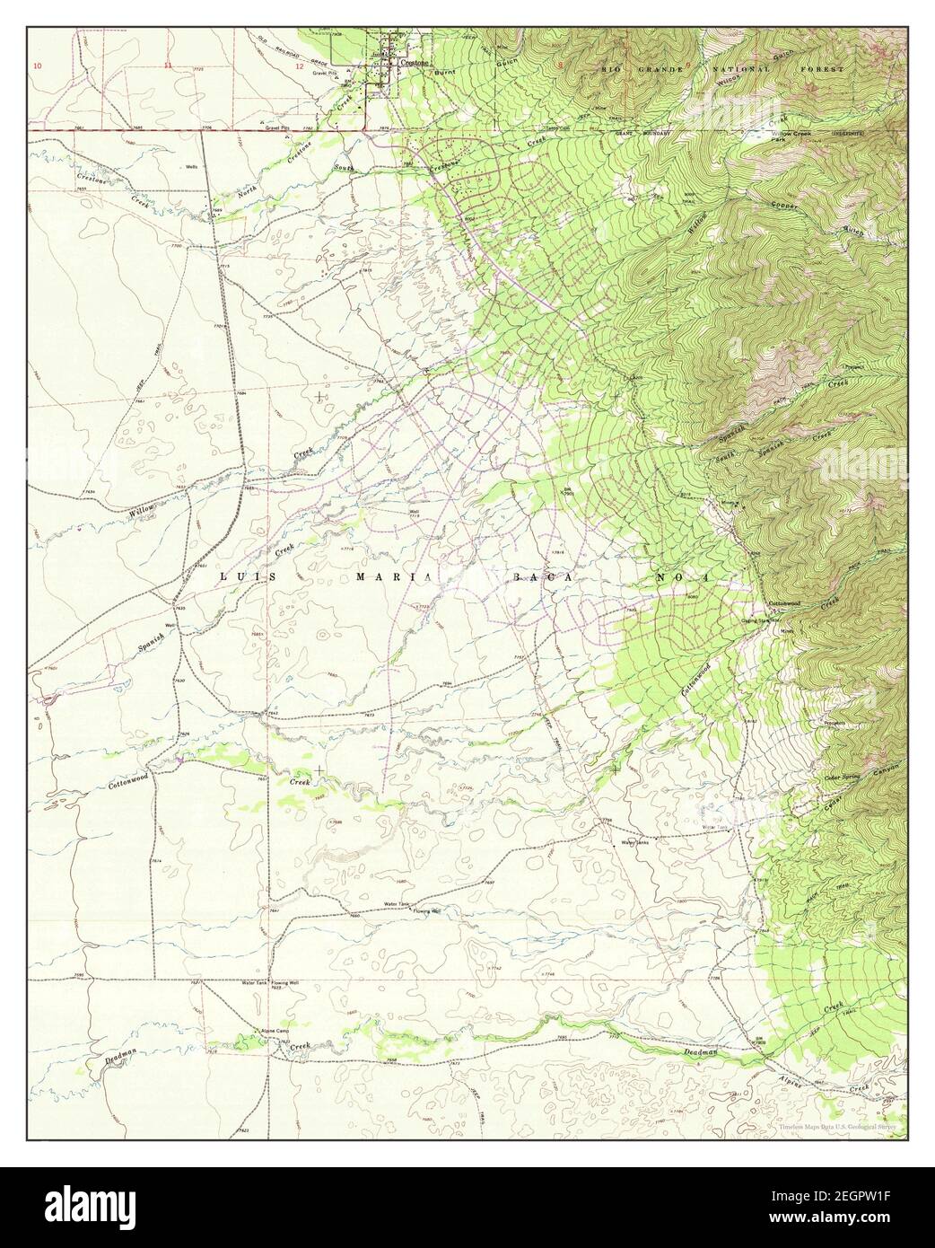 Crestone Colorado Map