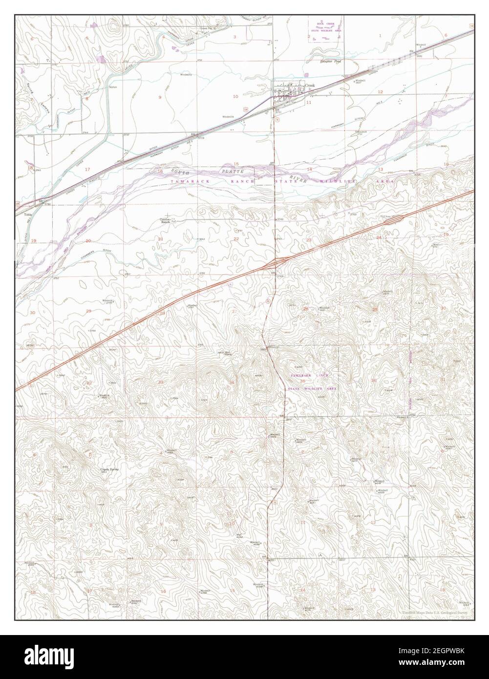 Crook map hi-res stock photography and images - Alamy