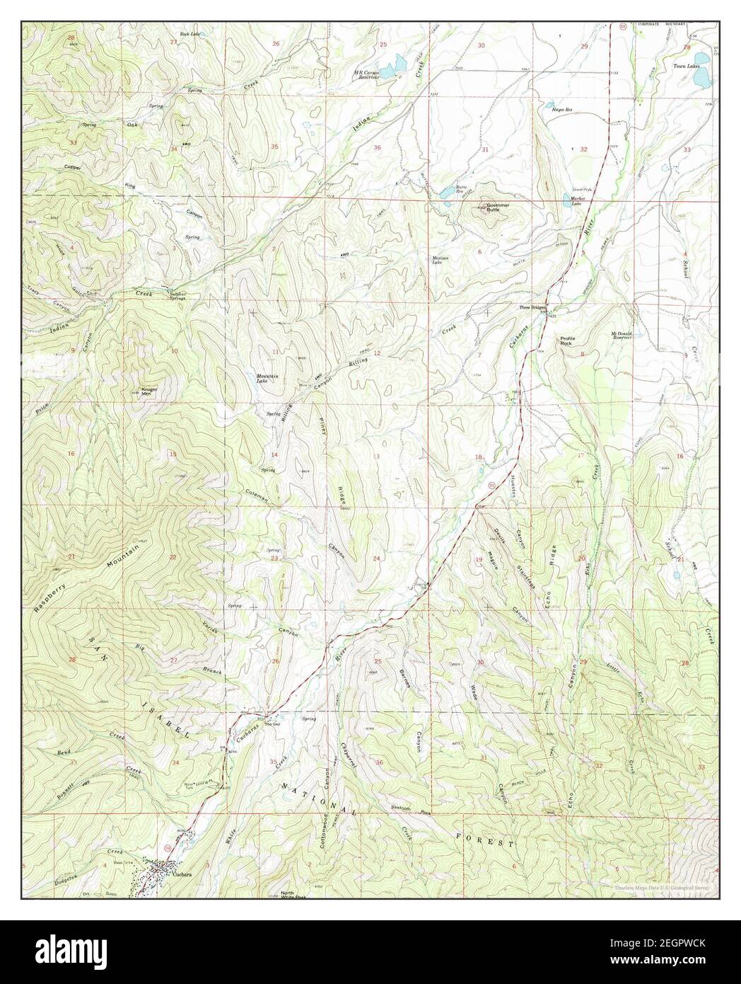 Cuchara, Colorado, map 1967, 1:24000, United States of America by ...