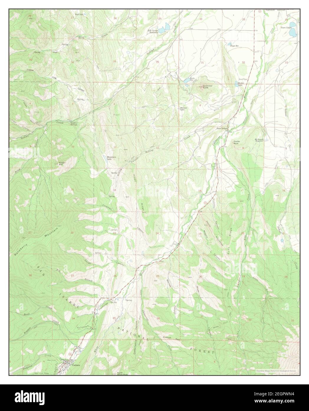 Cuchara, Colorado, map 1963, 1:24000, United States of America by ...