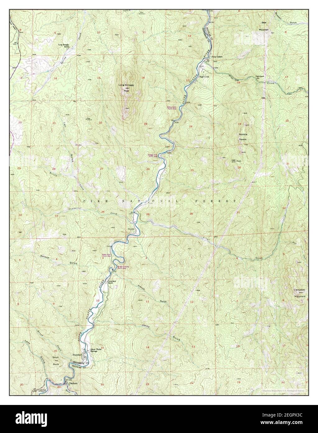 Deckers, Colorado, map 1954, 1:24000, United States of America by ...