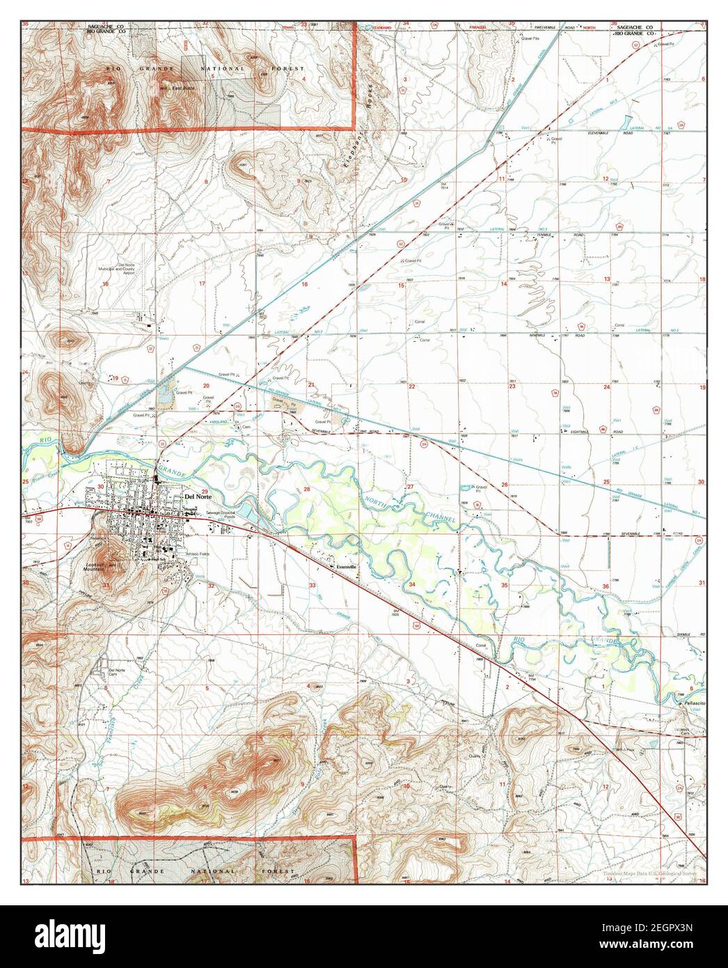 Del norte county map hi-res stock photography and images - Alamy