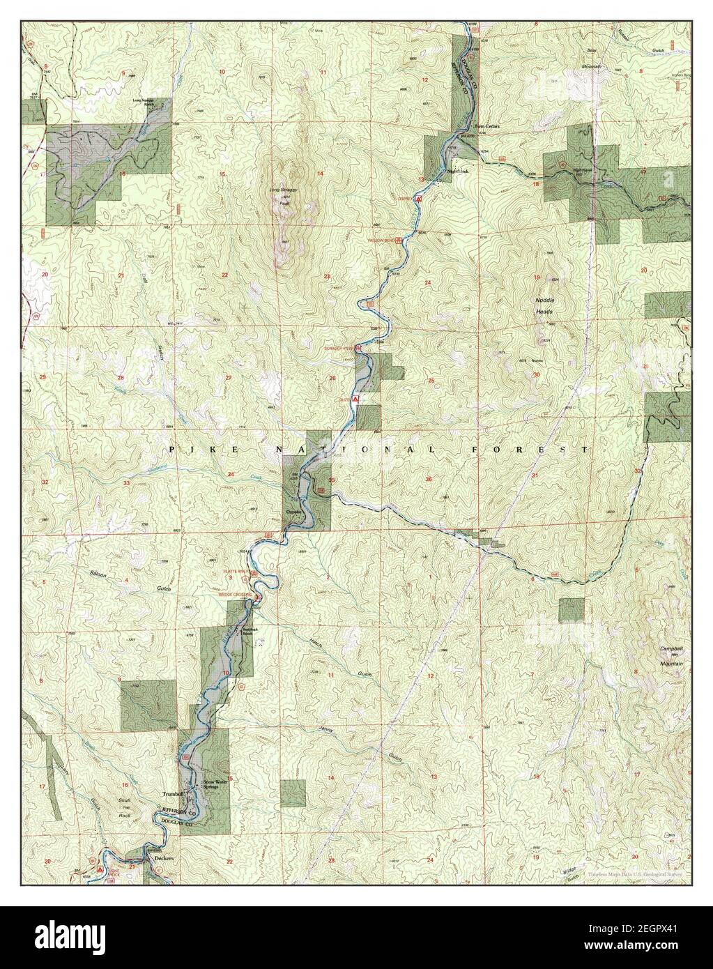 Deckers, Colorado, map 1994, 1:24000, United States of America by ...