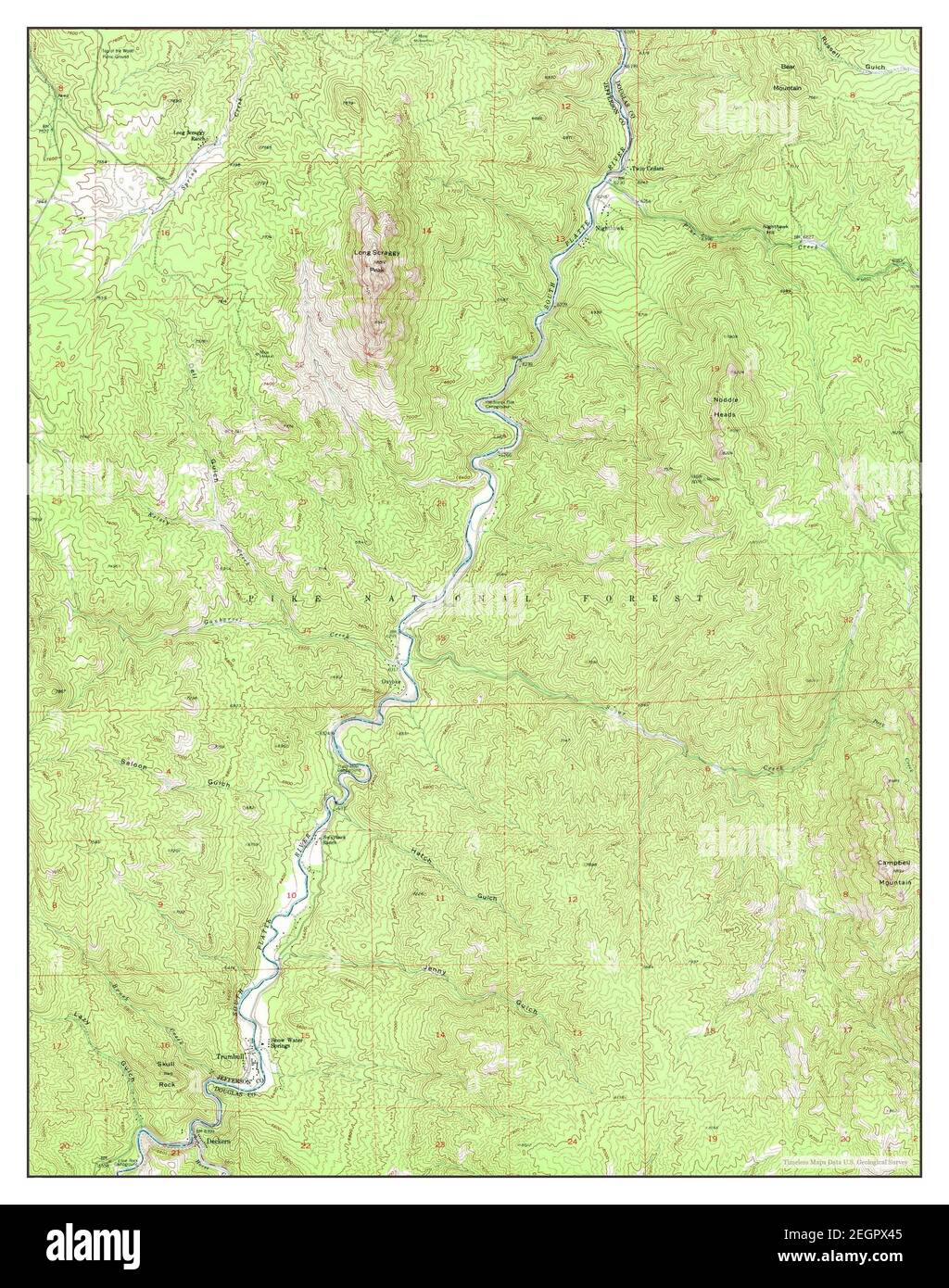 Deckers, Colorado, map 1954, 1:24000, United States of America by ...