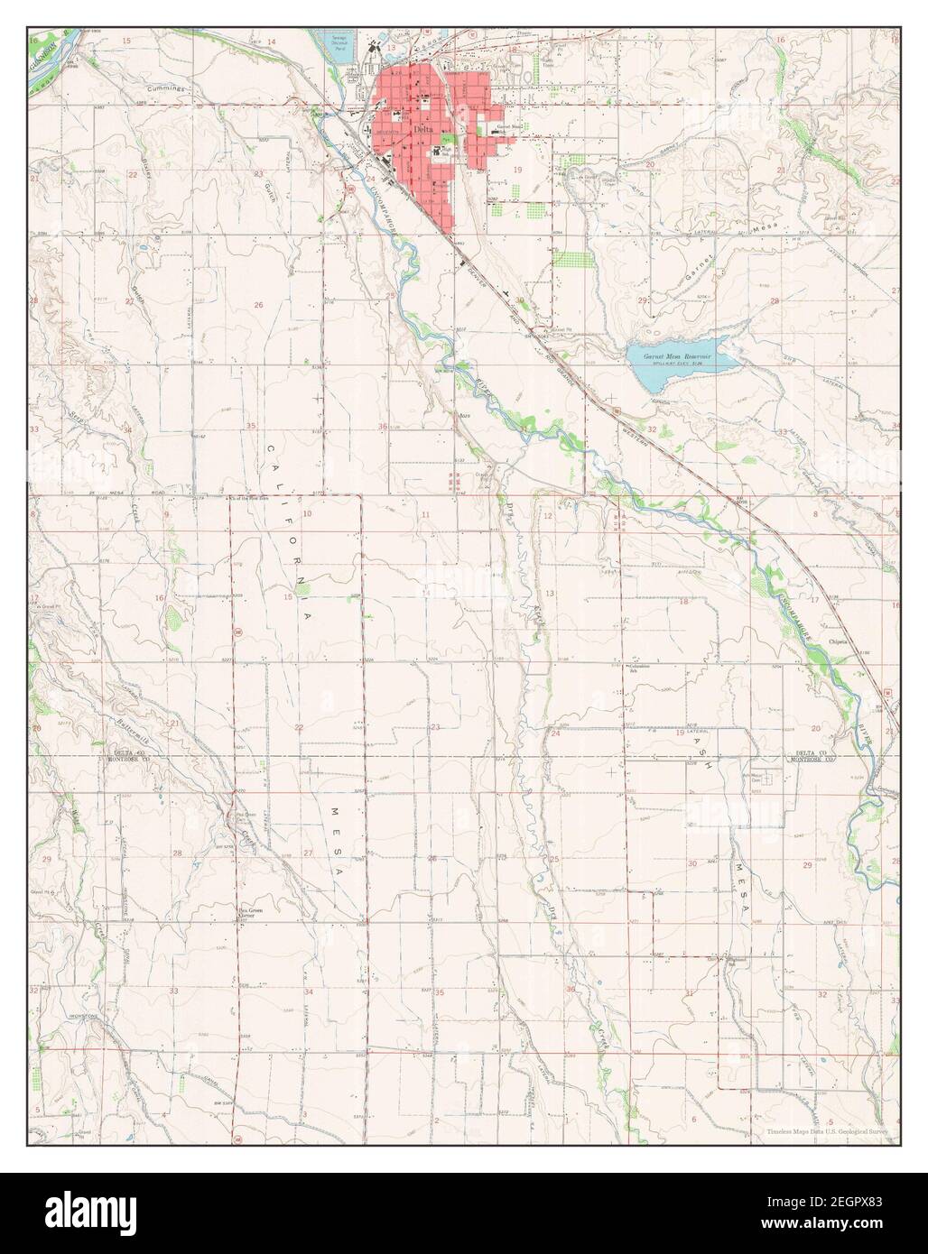 Delta, Colorado, map 1962, 1:24000, United States of America by ...