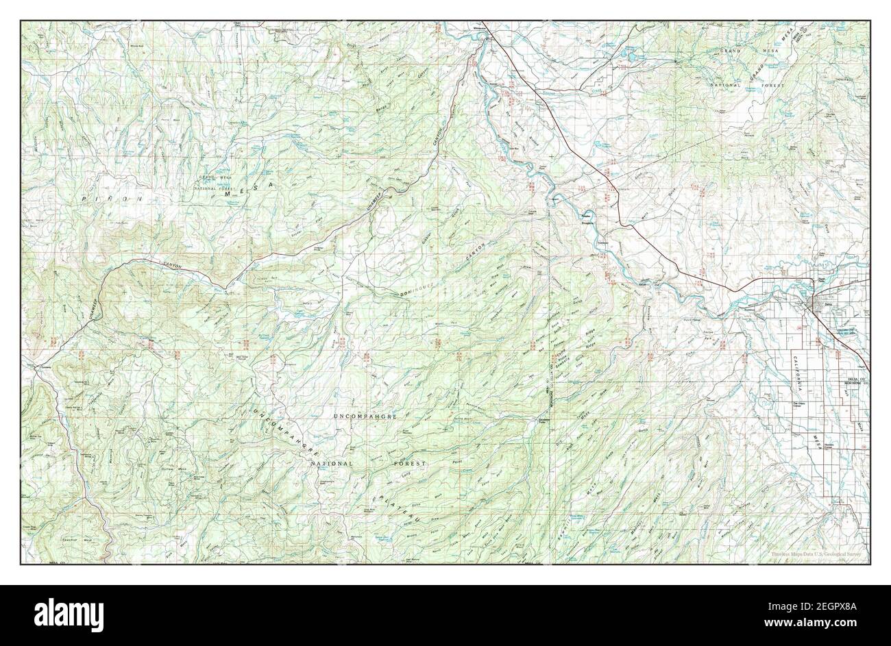 Delta, Colorado, map 1980, 1:100000, United States of America by ...