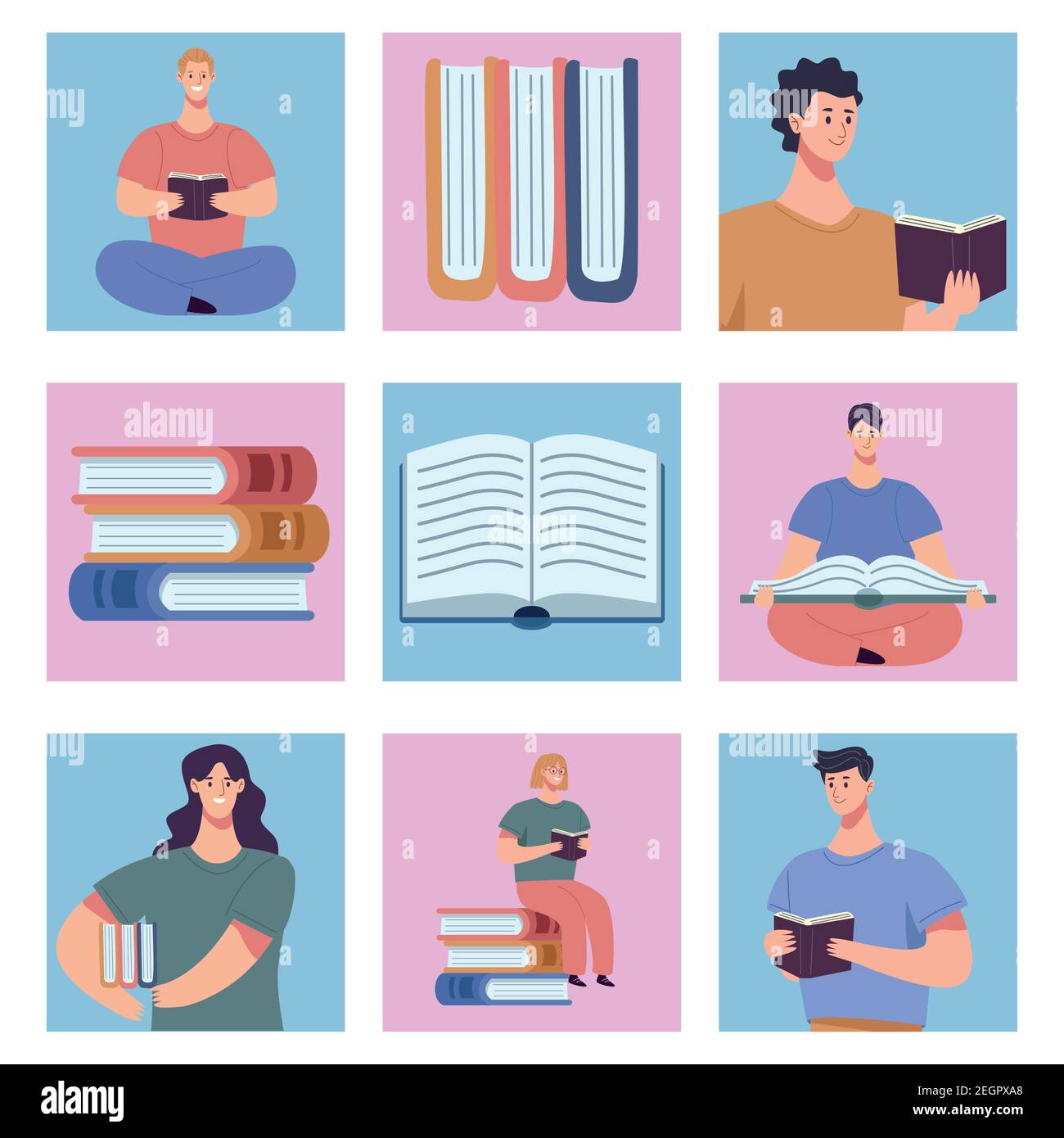 Adults learning group Cut Out Stock Images & Pictures - Alamy