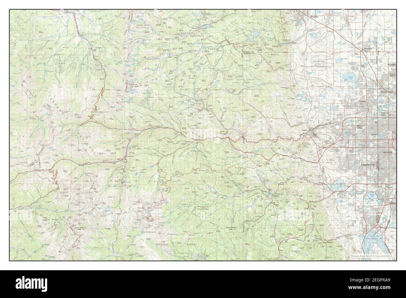 Denver West, Colorado, map 1983, 1:100000, United States of America by ...