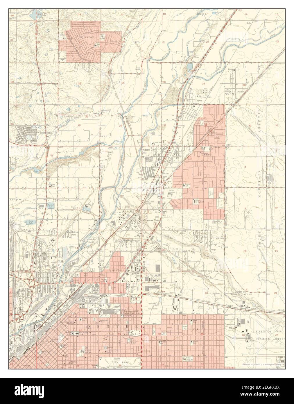 Derby, Colorado, map 1957, 1:24000, United States of America by ...