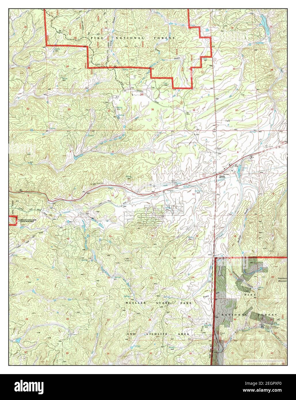 Divide, Colorado, map 1994, 1:24000, United States of America by ...