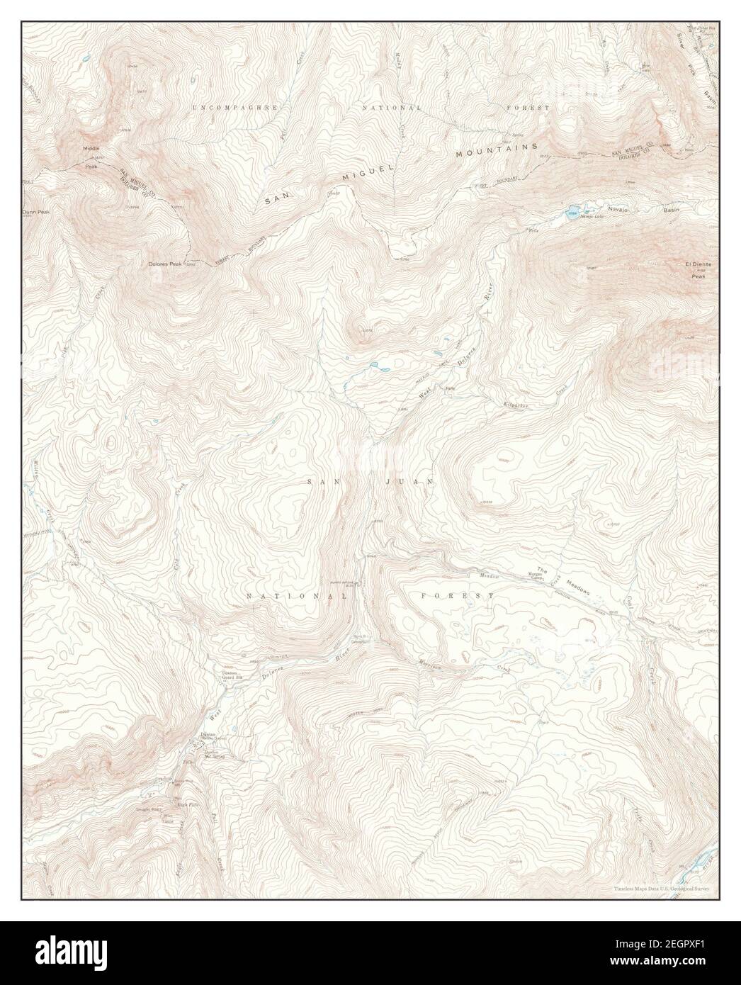 Dolores colorado map hi-res stock photography and images - Alamy