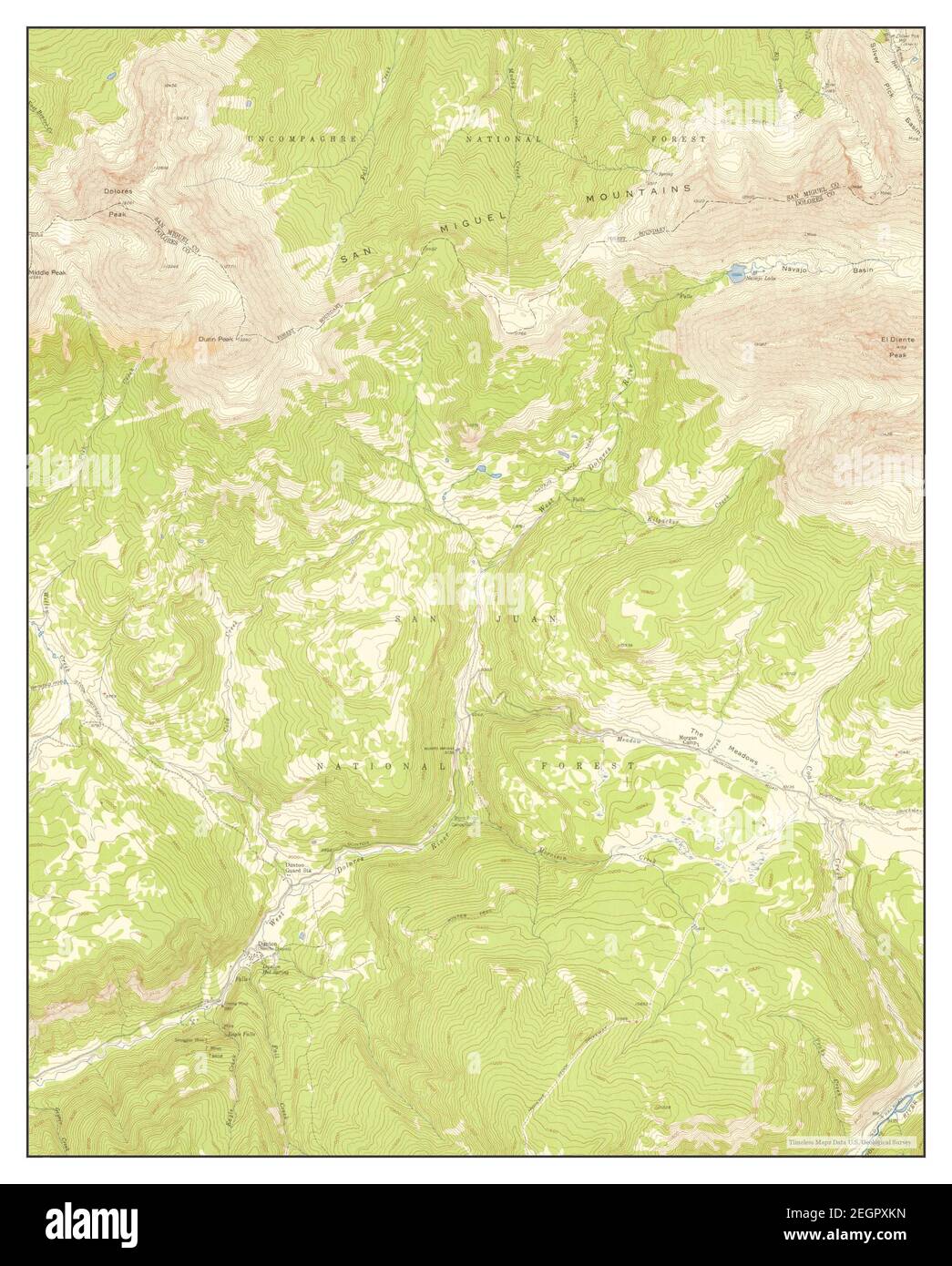 Dolores colorado map hi-res stock photography and images - Alamy