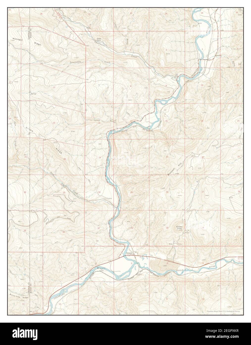 Map Of Dotsero Volcano