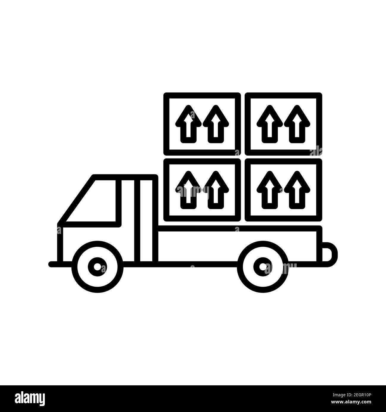 Illustration of line vector icon isolated on white background Stock ...