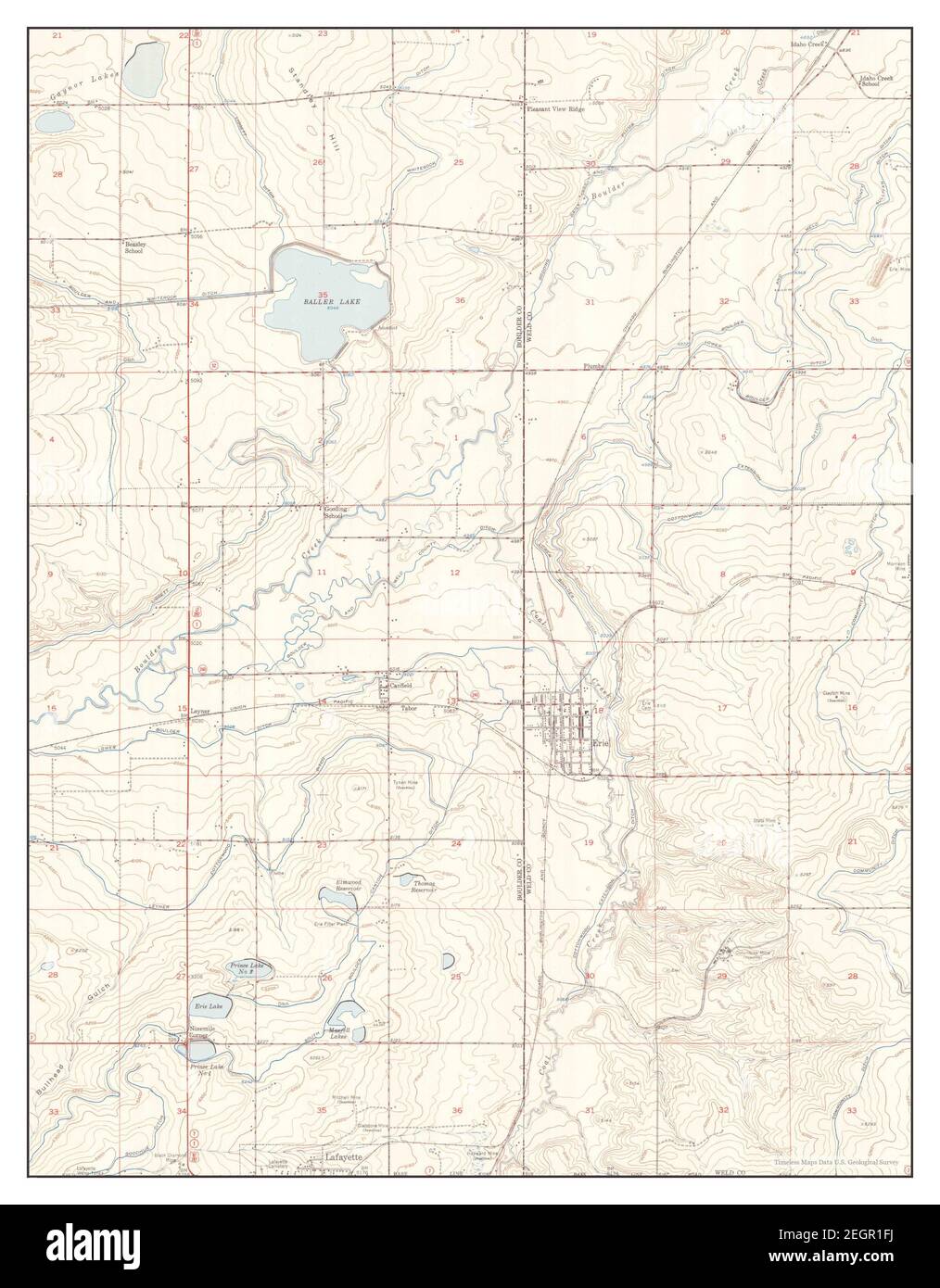 Erie Colorado Map