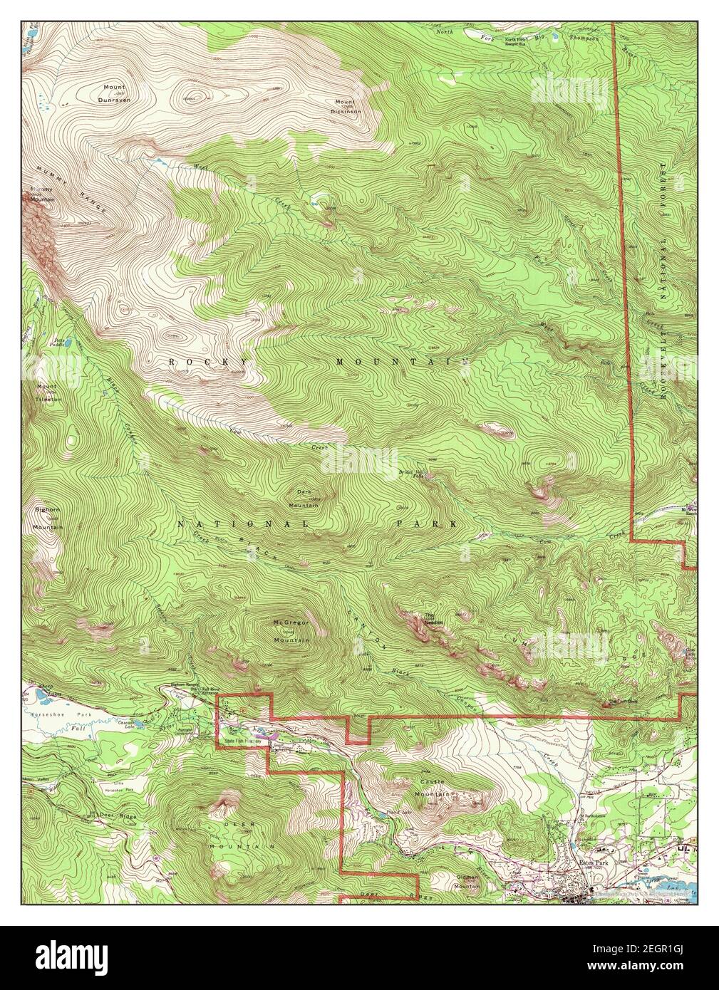 Estes Park, Colorado, map 1961, 1:24000, United States of America by ...