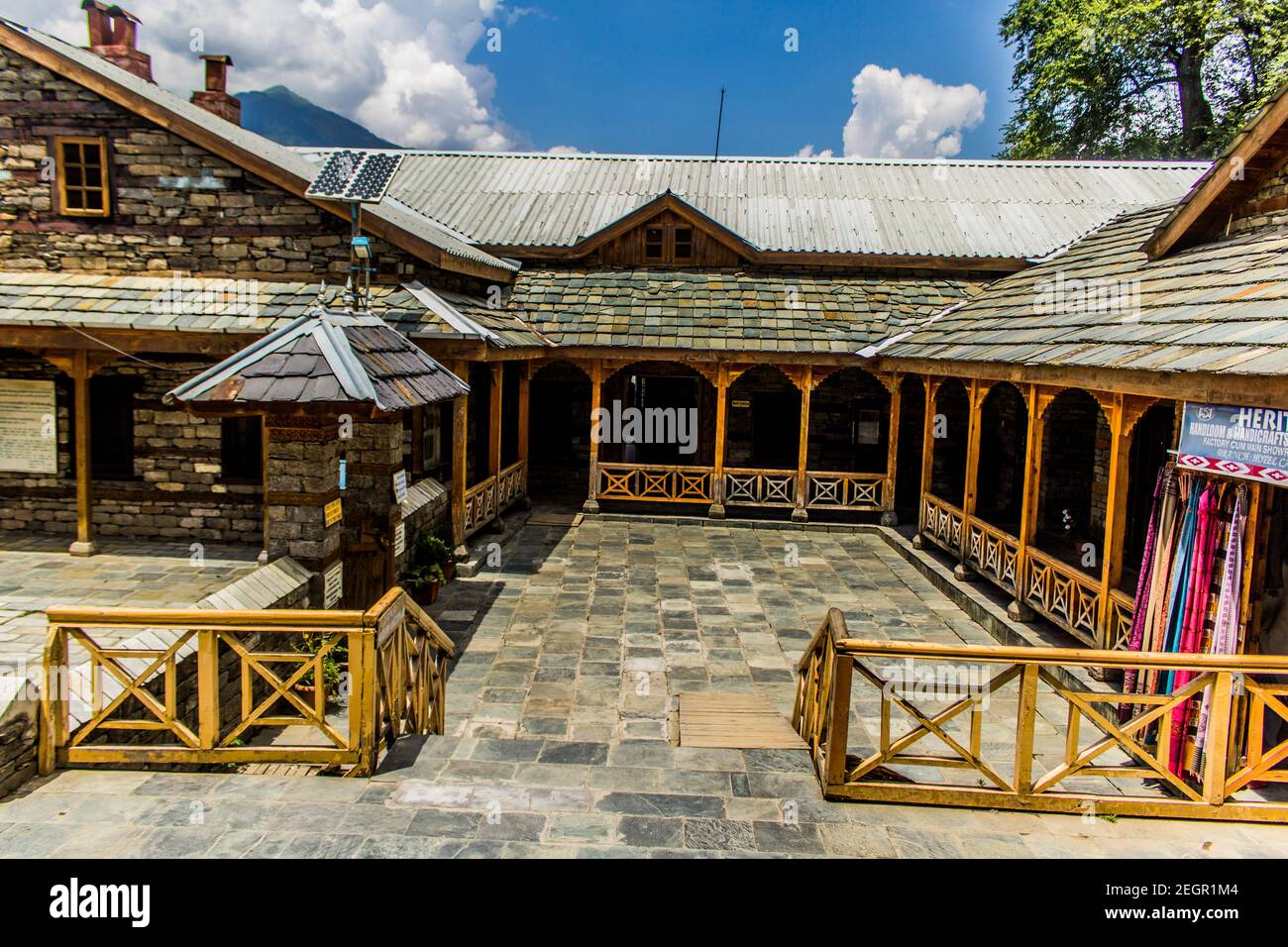 Various views of the Naggar Castle, Manali Stock Photo - Alamy