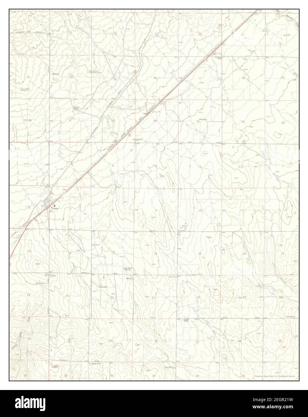 Falcon, Colorado, map 1961, 1:24000, United States of America by ...