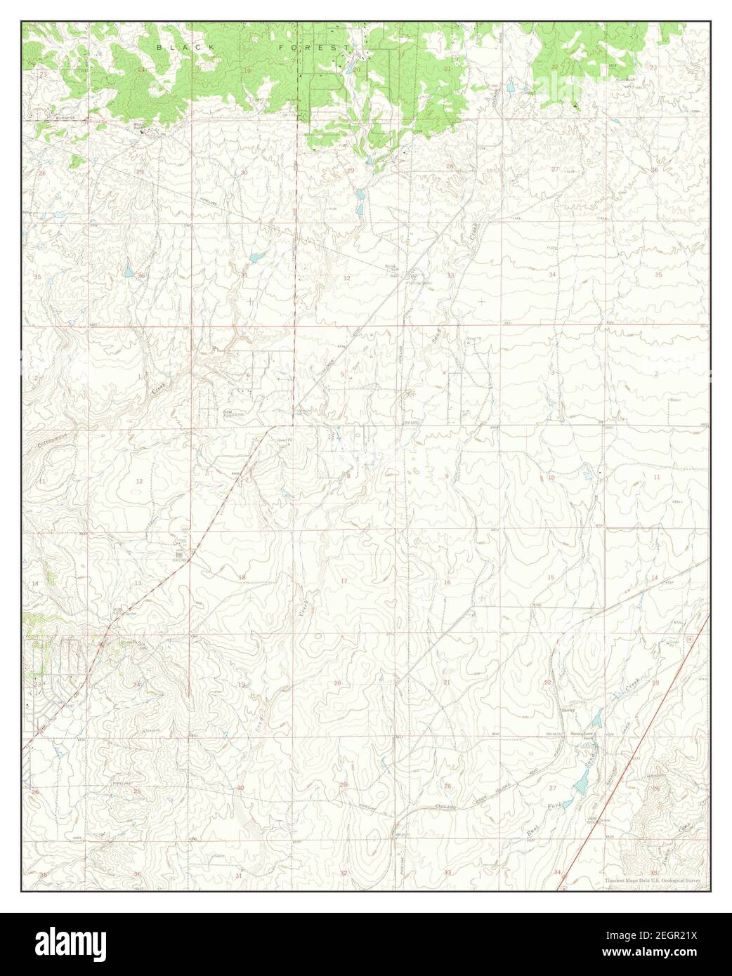 Falcon NW, Colorado, map 1961, 1:24000, United States of America by ...