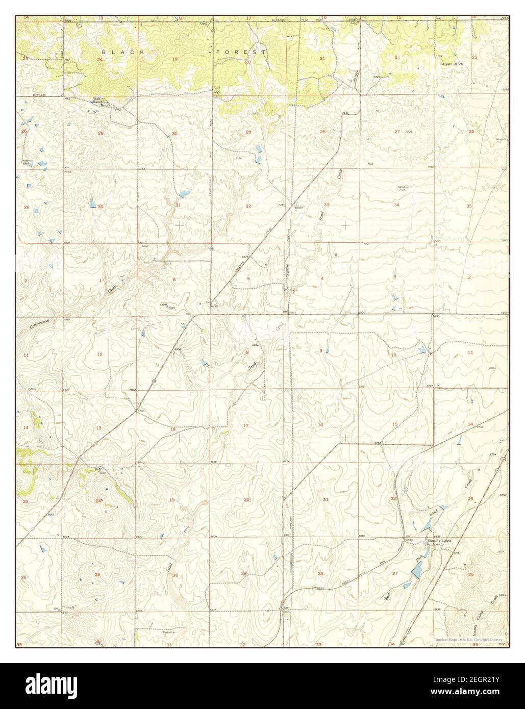 Falcon NW, Colorado, map 1950, 1:24000, United States of America by ...