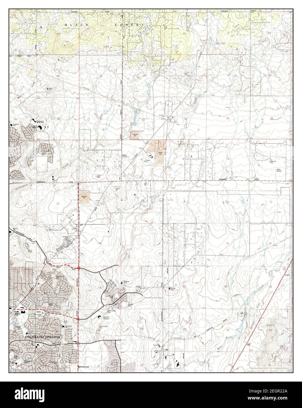 Falcon NW, Colorado, map 1961, 1:24000, United States of America by ...