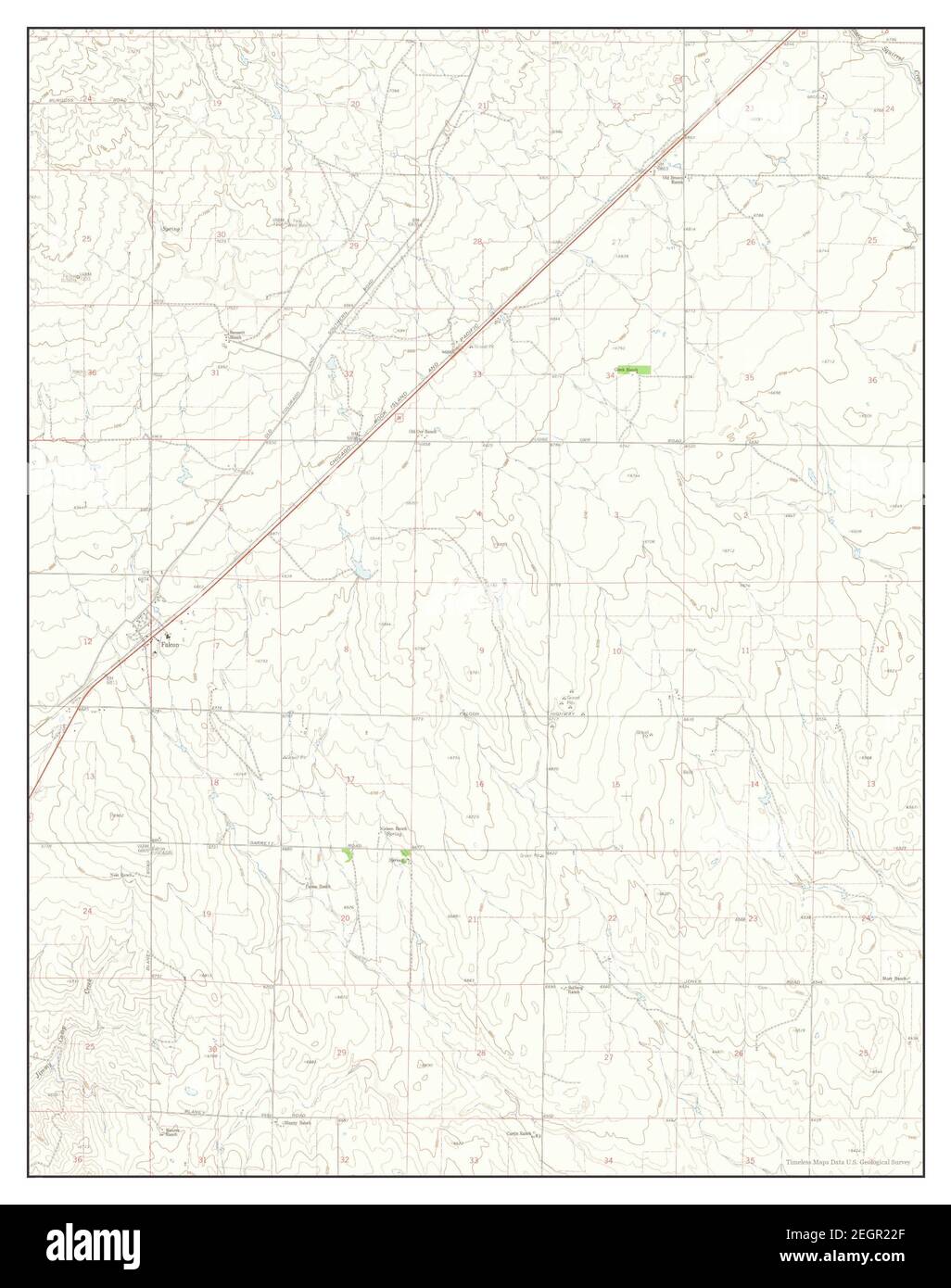 Falcon, Colorado, map 1961, 1:24000, United States of America by ...