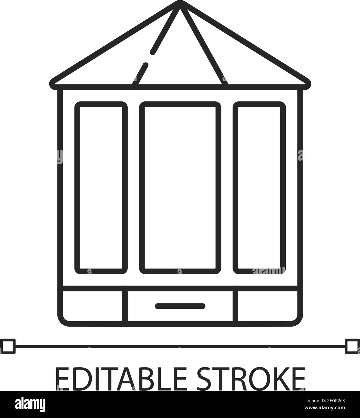 Apartment building bay windows Stock Vector Images - Alamy