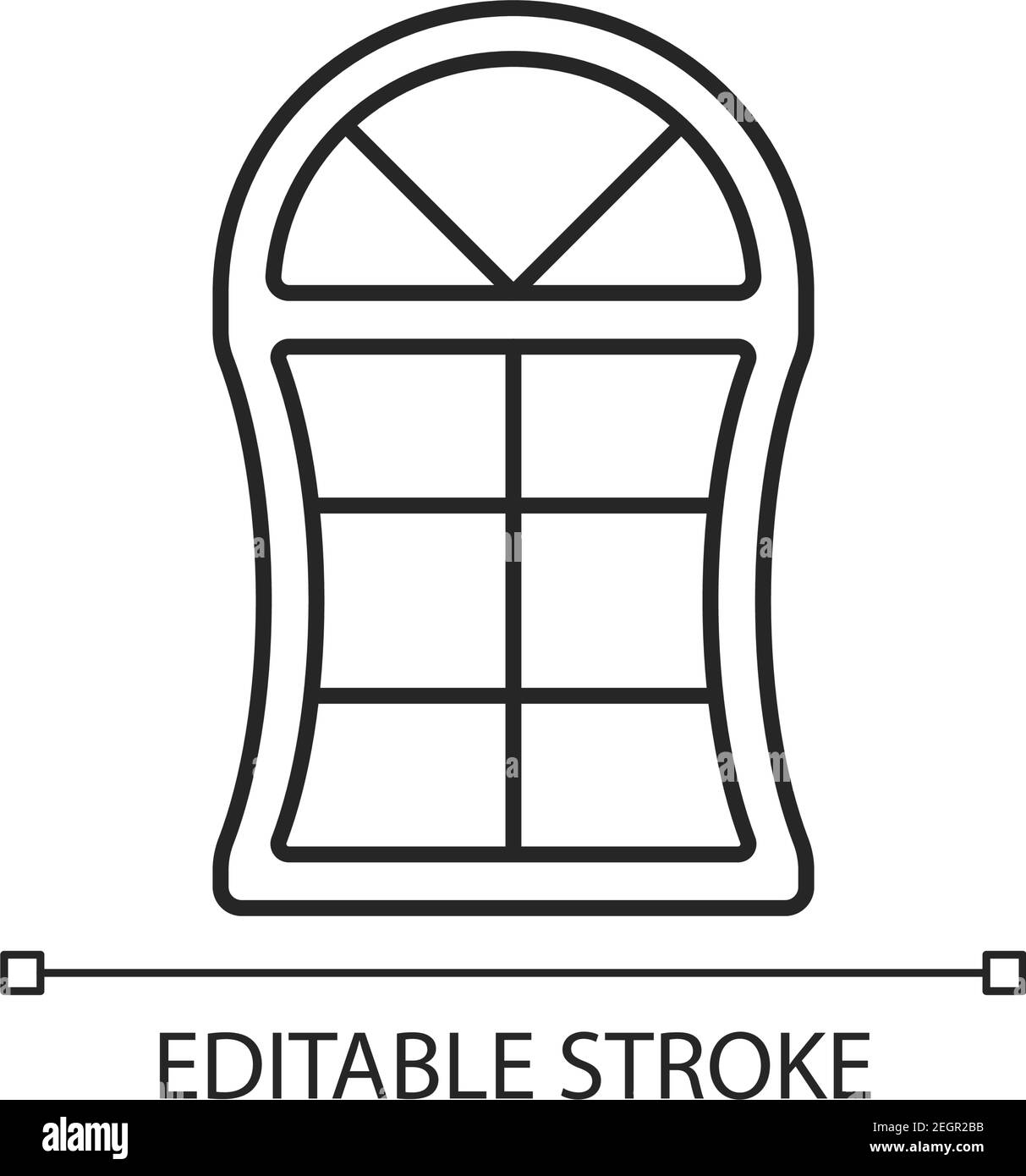 Custom windows linear icon Stock Vector Image & Art - Alamy