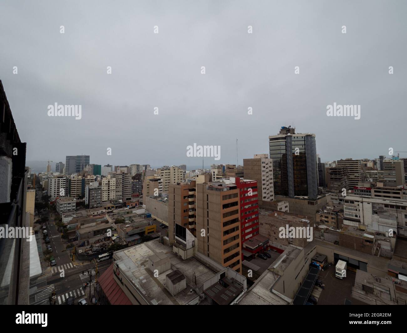 Peru, Lima - September 28, 2019 - Lima city skyline, buildings in ...