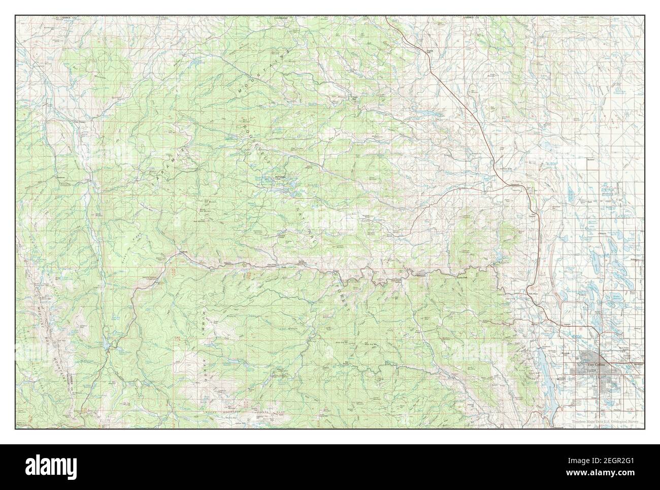 Map of fort collins hi-res stock photography and images - Alamy