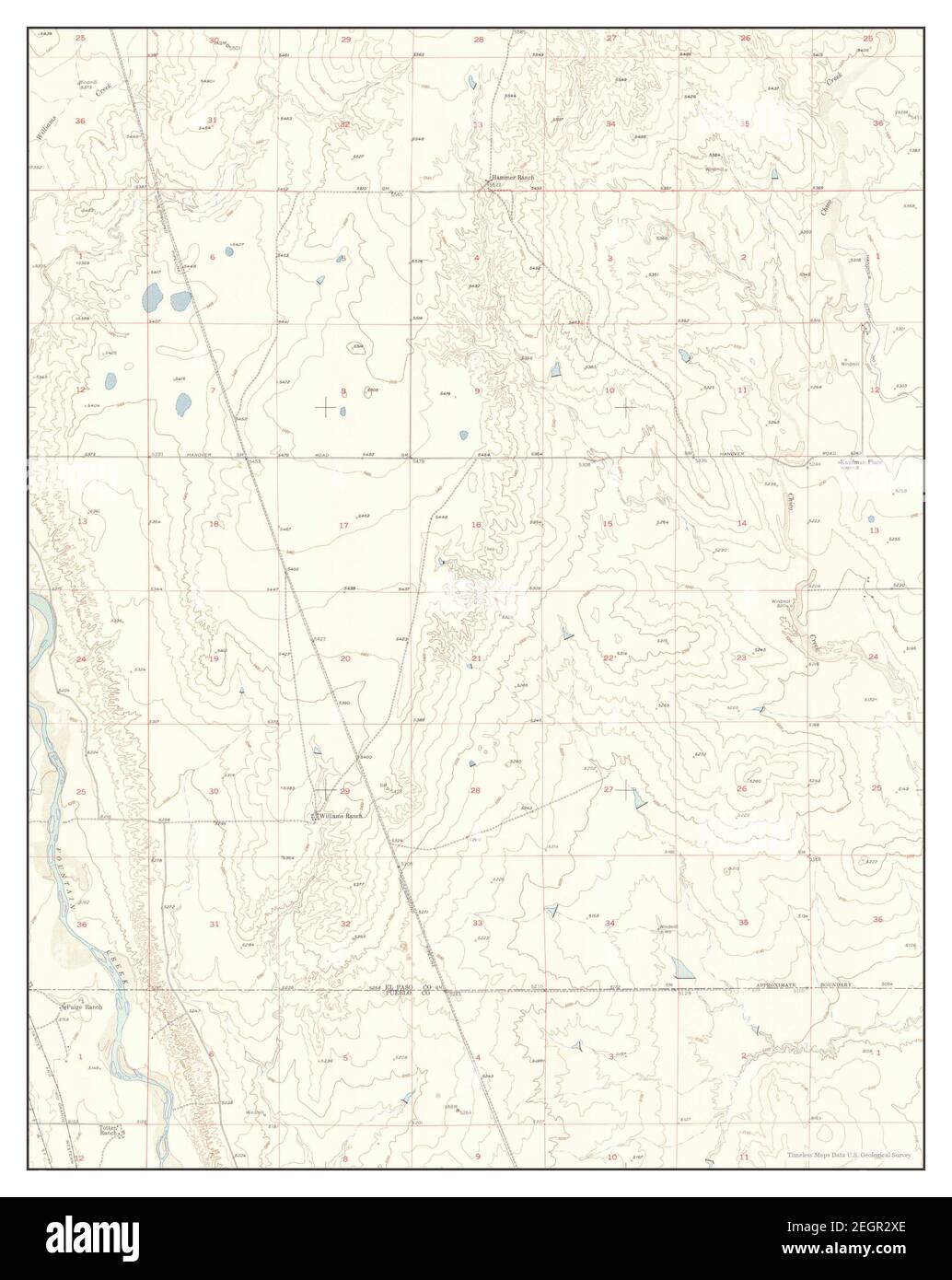 Fountain SE, Colorado, map 1948, 1:24000, United States of America by ...