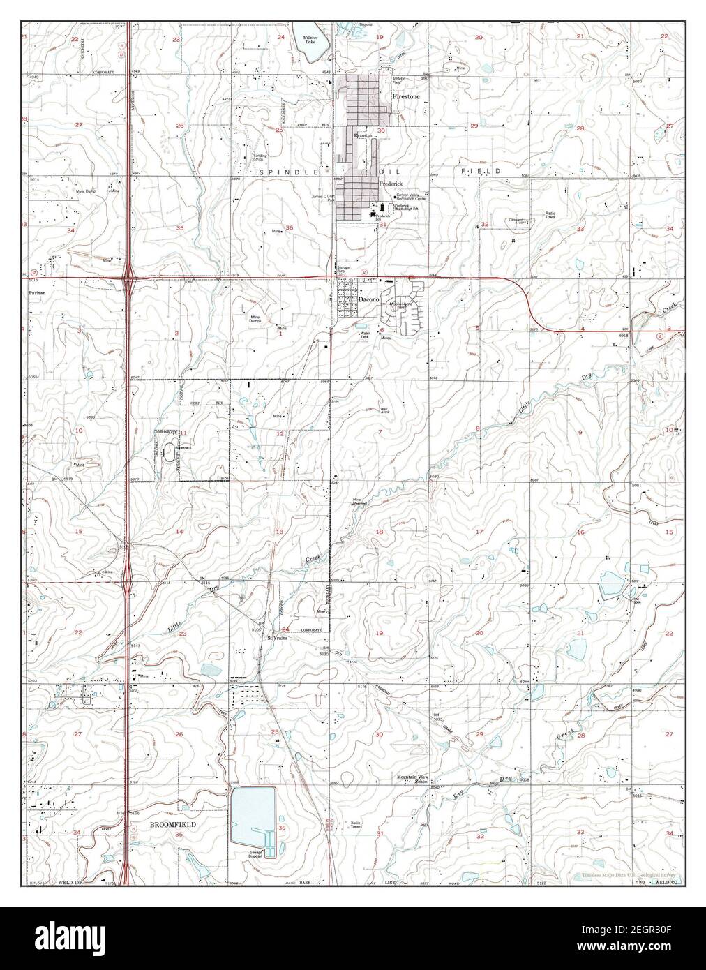 Mapa De Frederick, Colorado