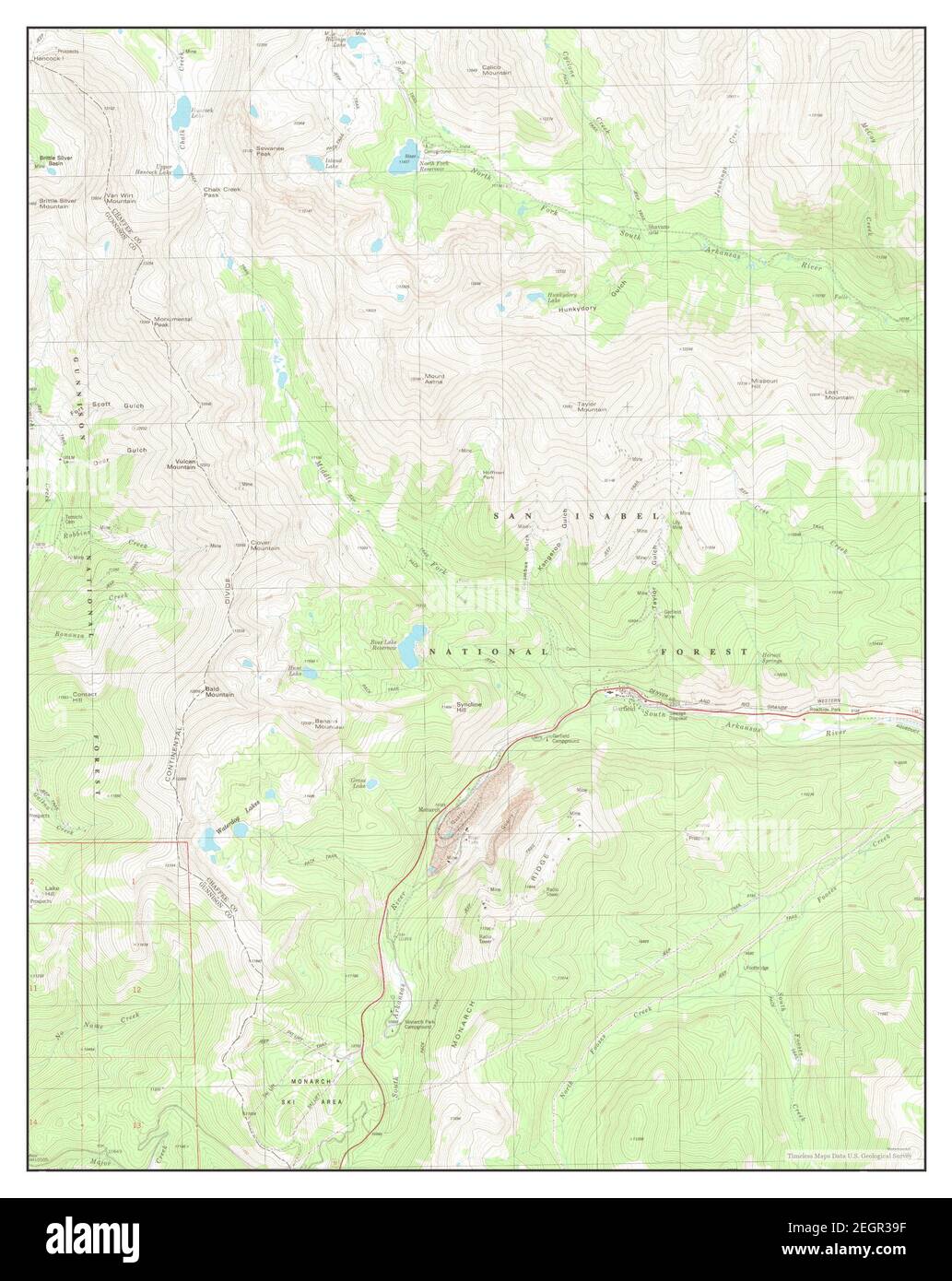 Garfield, Colorado, map 1982, 1:24000, United States of America by ...