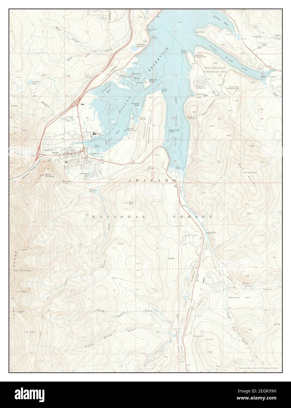 Frisco, Colorado, map 1970, 1:24000, United States of America by ...