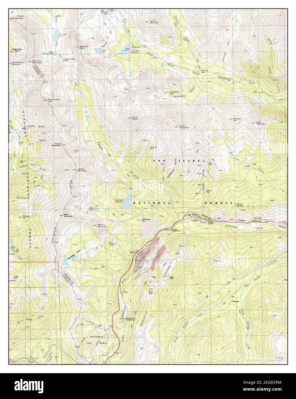 Garfield, Colorado, map 1982, 1:24000, United States of America by ...