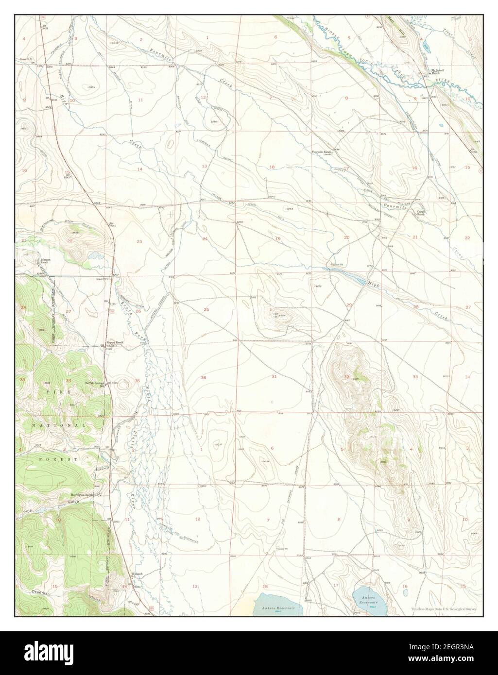 Garo, Colorado, map 1956, 1:24000, United States of America by Timeless ...