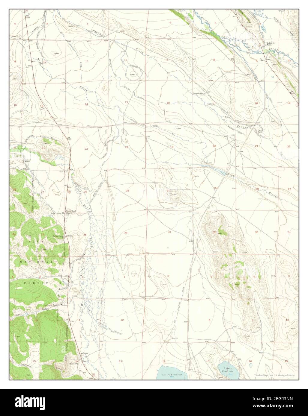 Garo, Colorado, map 1956, 1:24000, United States of America by Timeless ...