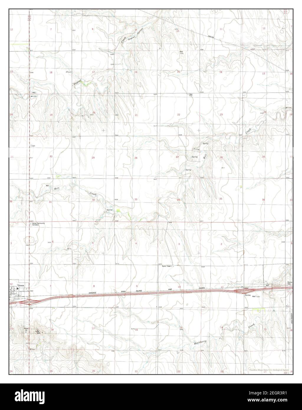 Genoa East, Colorado, map 1979, 1:24000, United States of America by ...