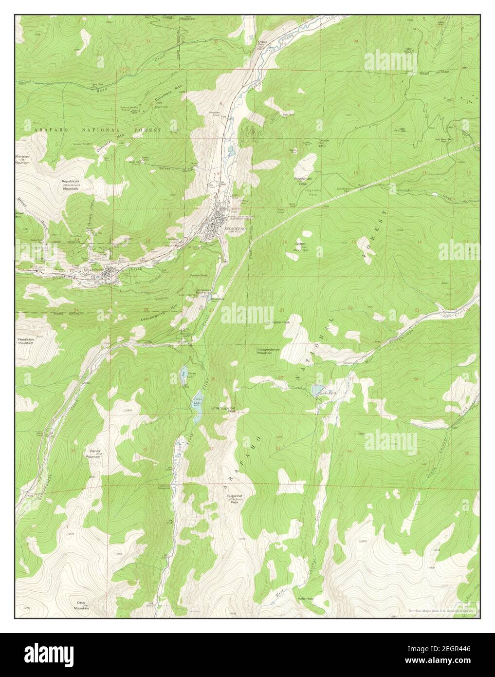 Old map of georgetown Cut Out Stock Images & Pictures - Alamy