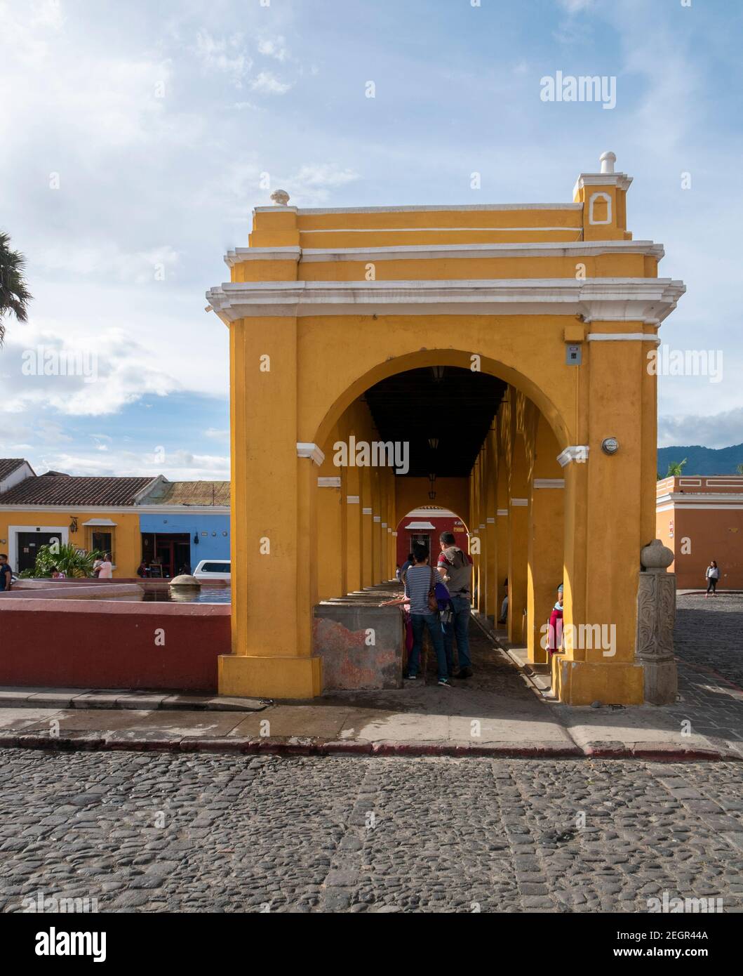 Guatemala, Antigua - May 26, 2019 - Public lavoir in the town of ...