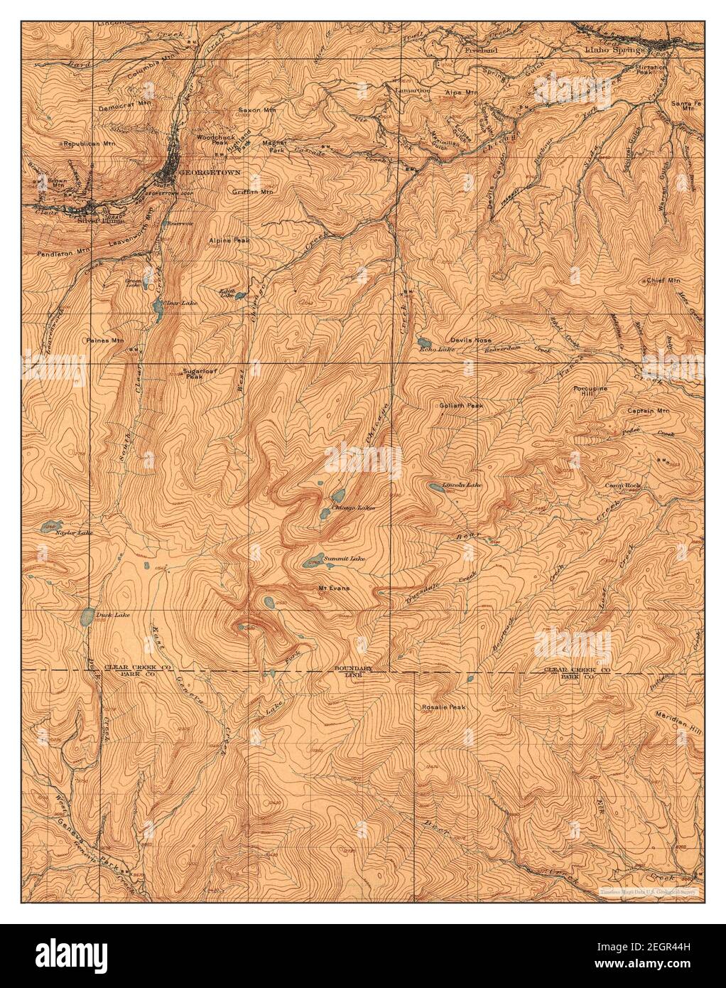 Georgetown, Colorado, map 1905, 1:62500, United States of America by ...