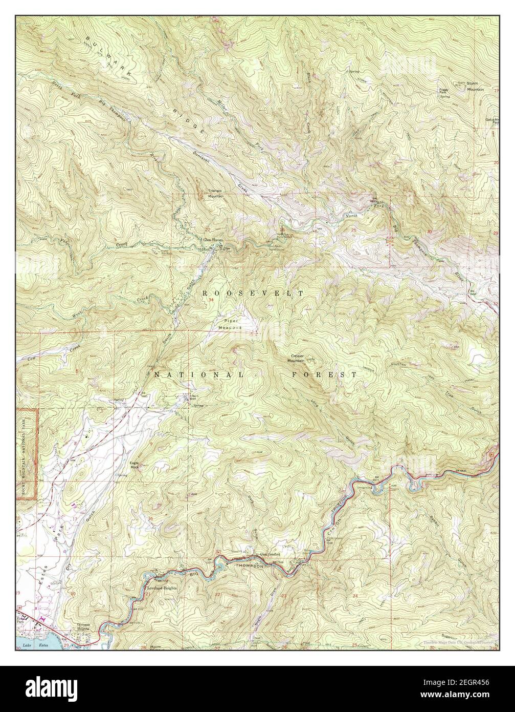 Map of glen haven hi-res stock photography and images - Alamy