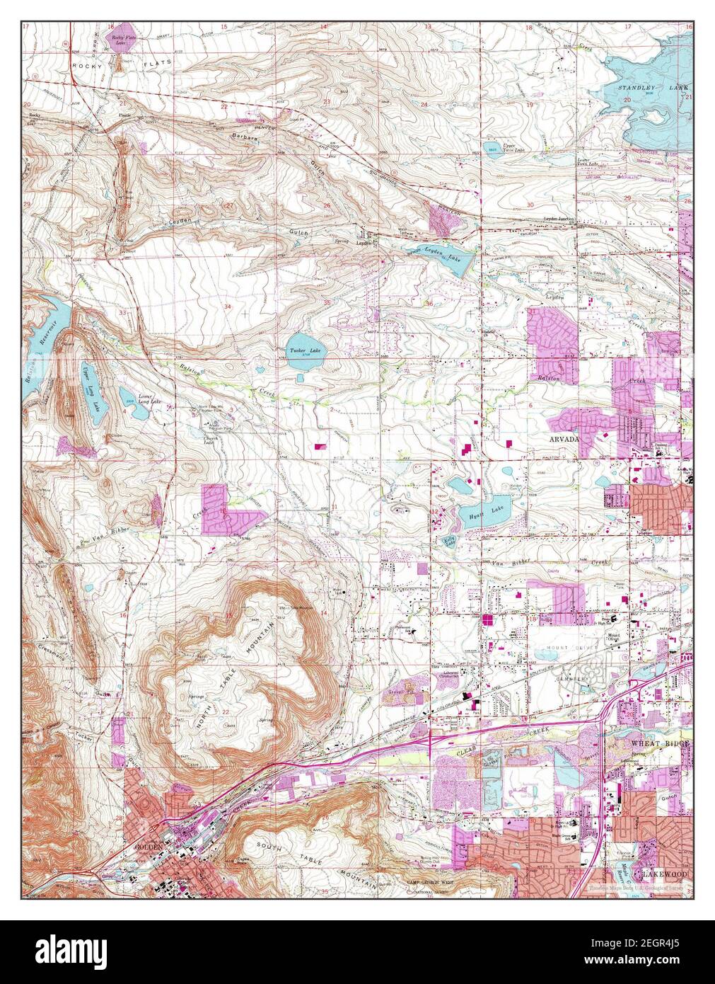 Golden, Colorado, map 1965, 1:24000, United States of America by ...
