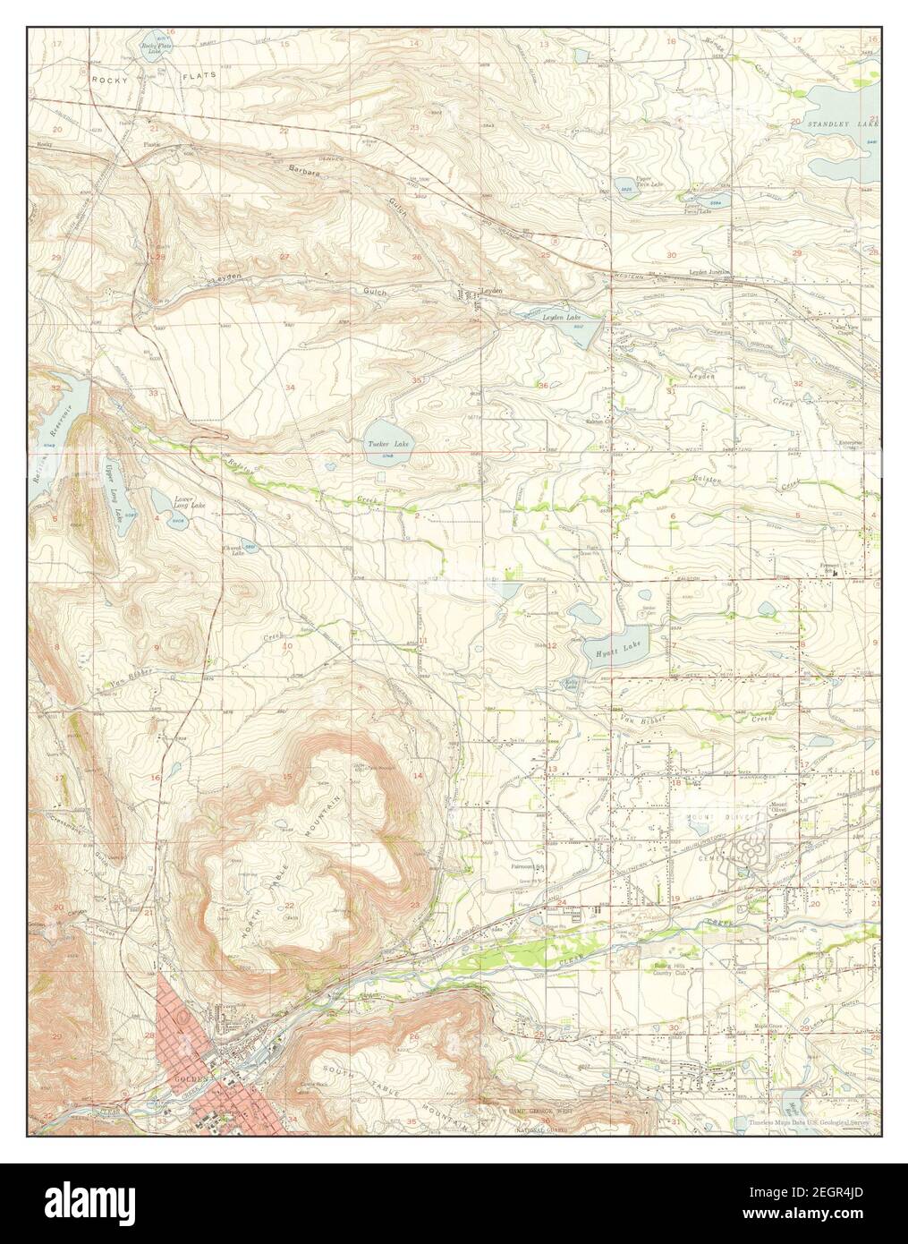 Golden, Colorado, map 1957, 1:24000, United States of America by ...
