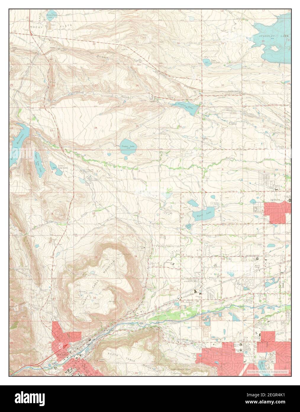 Golden, Colorado, map 1965, 1:24000, United States of America by ...