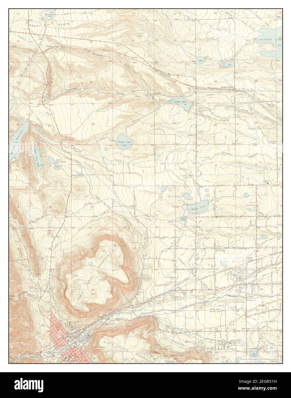 Map of golden colorado hi-res stock photography and images - Alamy